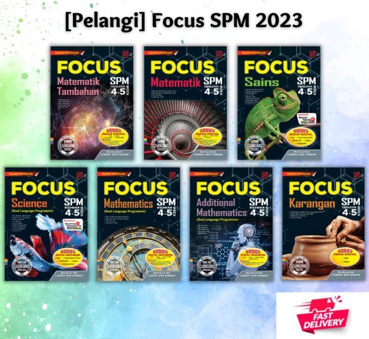 [Sbook] Buku Rujukan SPM : Focus SPM Tingkatan 4&5 KSSM - Pelangi | Lazada