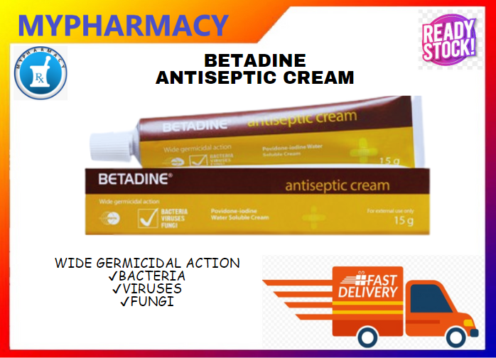 BETADINE ANTISEPTIC CREAM 15G MENCUCI LUKA | Lazada