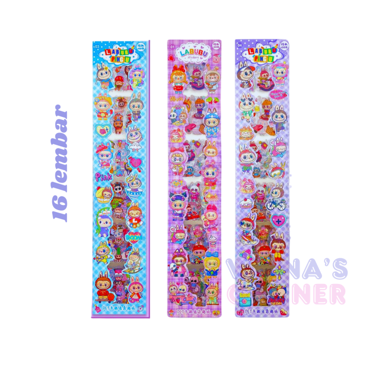 Stiker Labubu Murah Sticker Labubu Stiker Labubu Besar Stiker Lucu ...