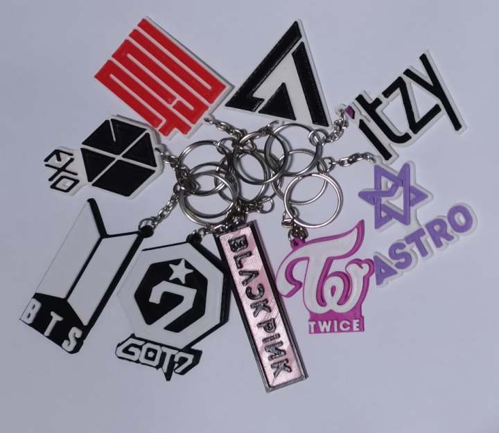 KPOP - Inspired Keychains (BTS, Twice, Blackpink, EXO, Itzy, GOT7 ...