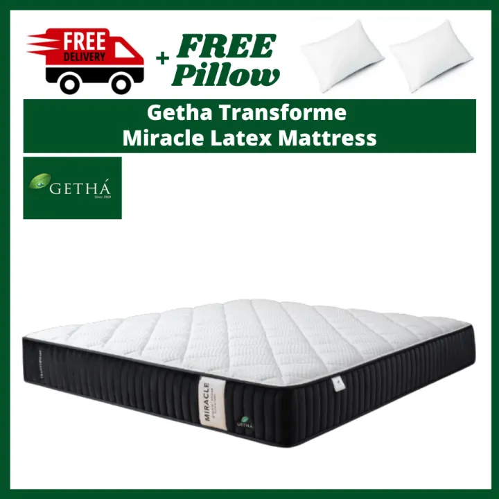 NEW [FREE Pillow+FREE Delivery] Getha 11" Inch Transforme Miracle Latex ...