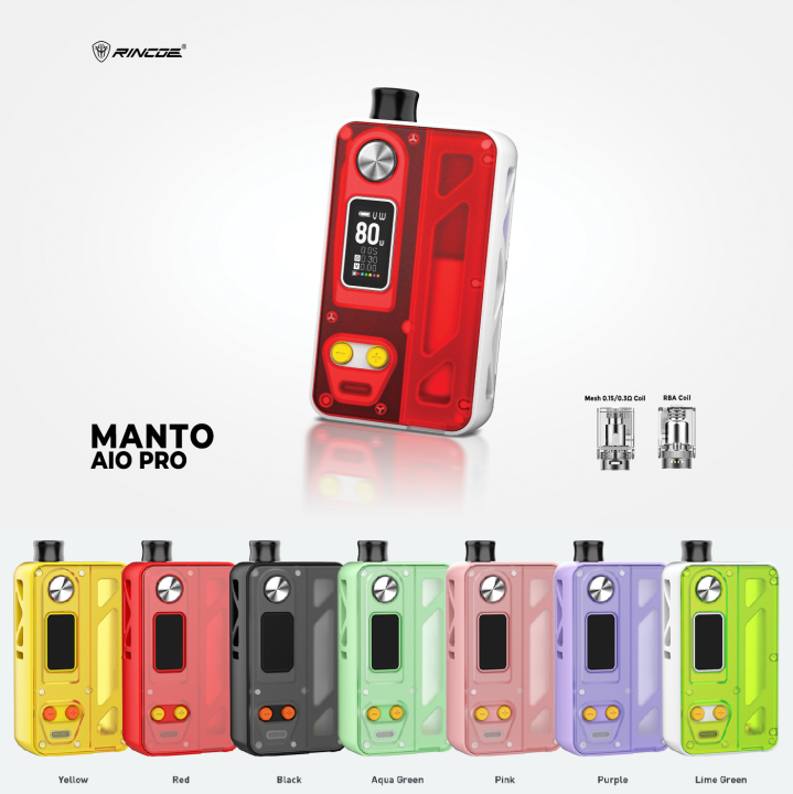 Manto AIO PRO kit (battery no include) ready stock - use 0.15 & 0.3 occ ...