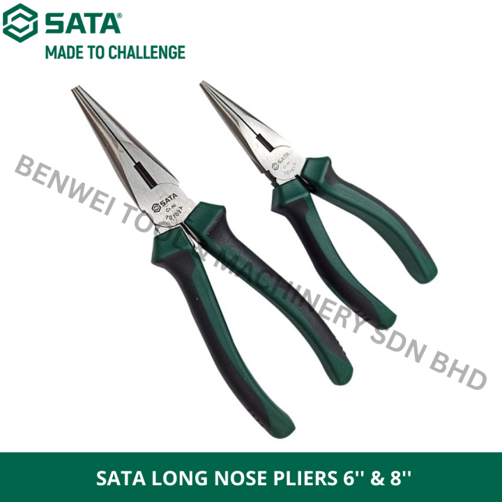 SATA LONG NOSE PLIERS 6'' & 8'' / SATA 70101A 6'' / SATA 70102A 8 ...