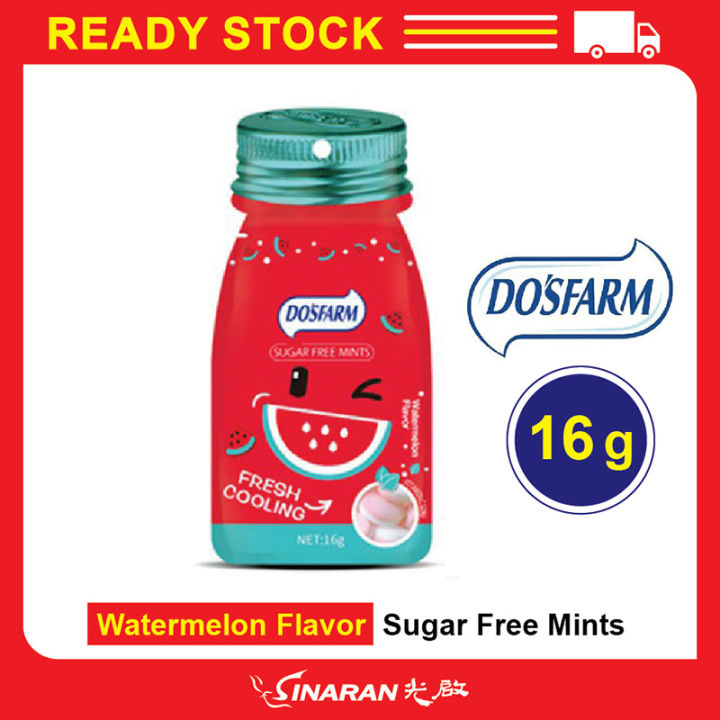 Dosfarm Sugar Free Mints Candy (Watermelon/peach/grape/guava/Orange ...