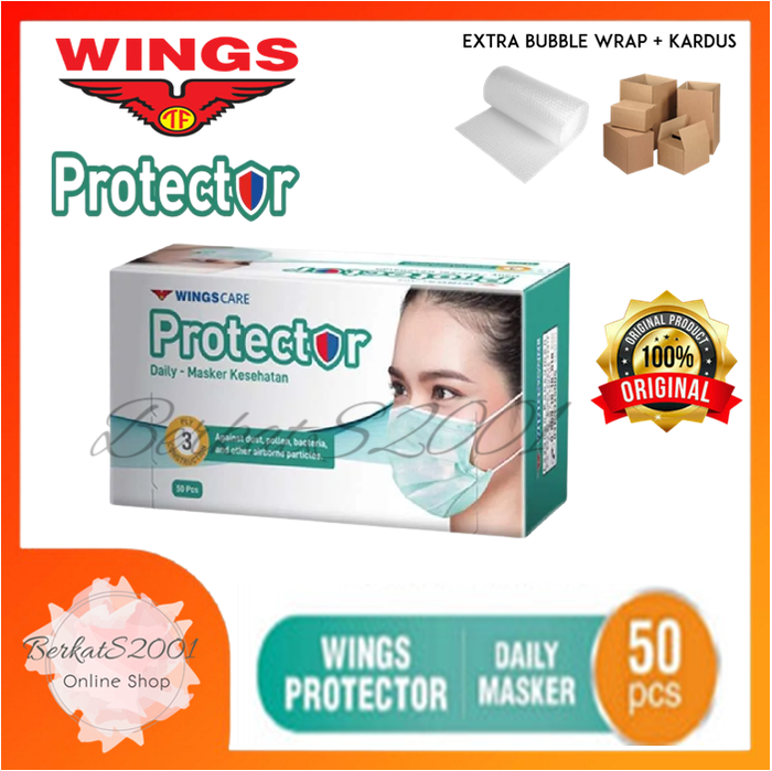 Masker Wings Protector 3ply / Masker Earloop 3ply - 50pcs | Lazada ...