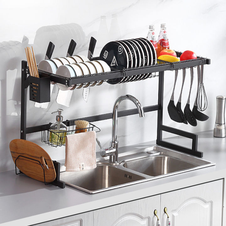 【Ready Stock Msia】Rak Pinggan Stainless Steel Dish Rack Rak Dapur ...