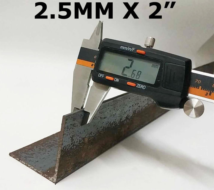 MS ANGLE BAR 2.5MM X 2" X 2" X 1/2 METER MILD STEEL ----------------- 2 ...