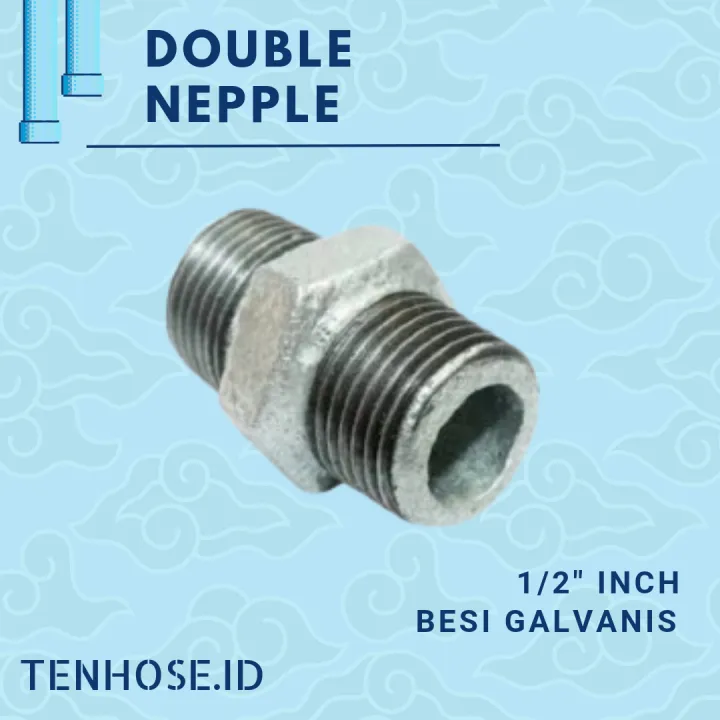 Double Nepple Galvanis - 1/2" Inch Tebal dan Kuat | Lazada Indonesia