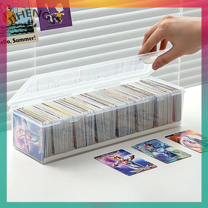 JIHENGS Clear Plastic Compartmentalized Organizer Box Holds 550+ Game ...
