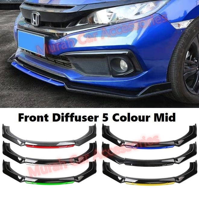 Universal Car Bumper Front Diffuser Adjustable Car Front Bumper ...