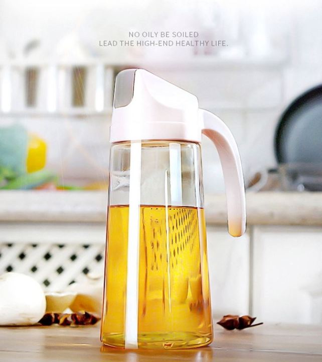 650ml Multipurpose Glass Oil Pot Soy Sauce Bottle Kitchen Supplies ...