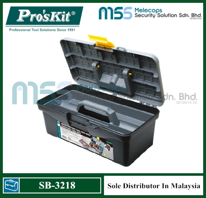 Pro'skit SB-3218 Multi-function Tool Box with Removable Tote Tray | Lazada