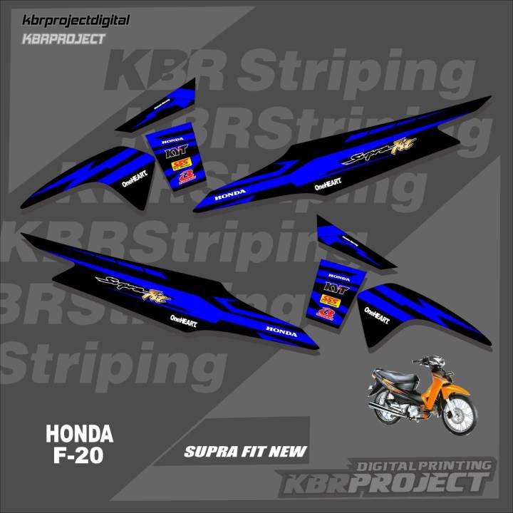 Stiker SUPRA striping SUPRA FIT NEW motor HONDA motor sticker variasi ...