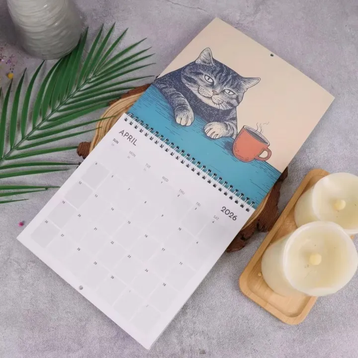 KIRIN Hangable Design Wall Calendar 2026 12 Month Layout 2026 Charming ...