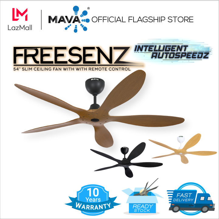 MAVA FREESENZ 54" Inverter DC Scandinavian / MUJI Design Ceiling Fan ...