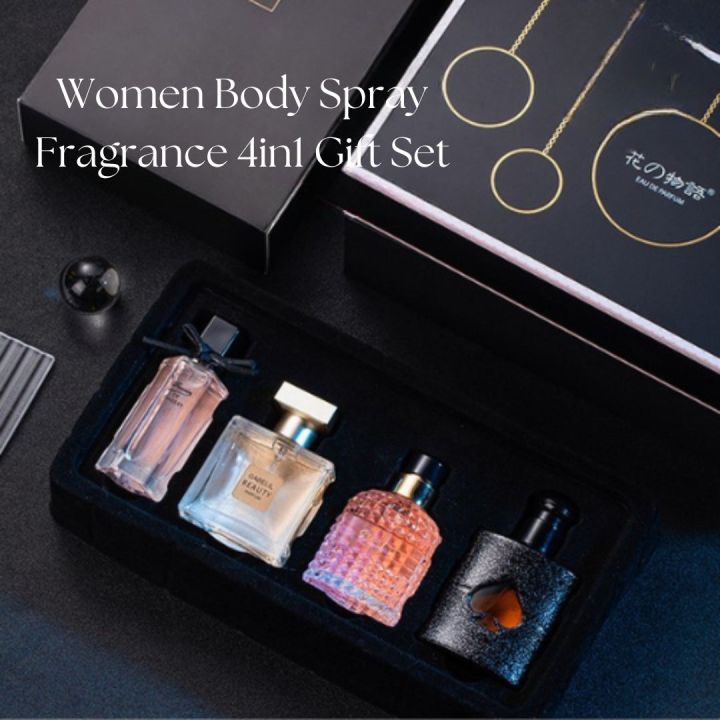 4in1 Women Body Spray Fragrance Long Lasting Perfume Gift Set | Lazada