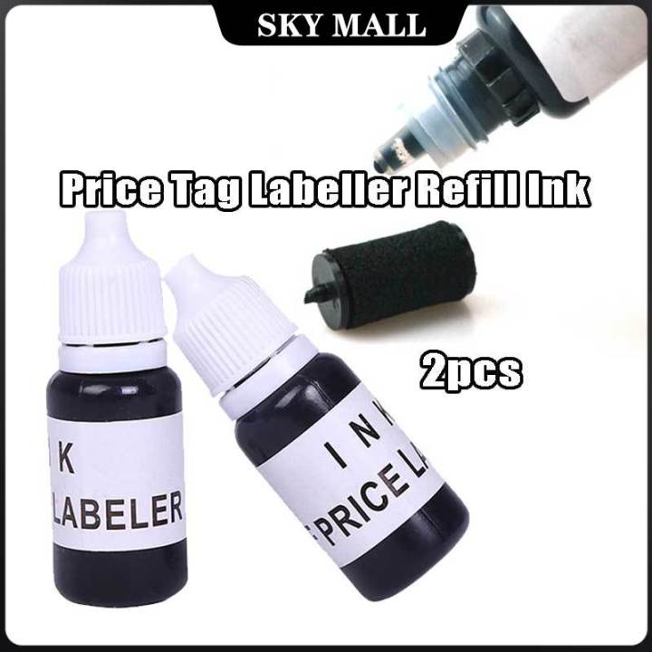 2Pcs 10ml Price Tag Labeller Refill Ink For MX5500 Coding Machine ...