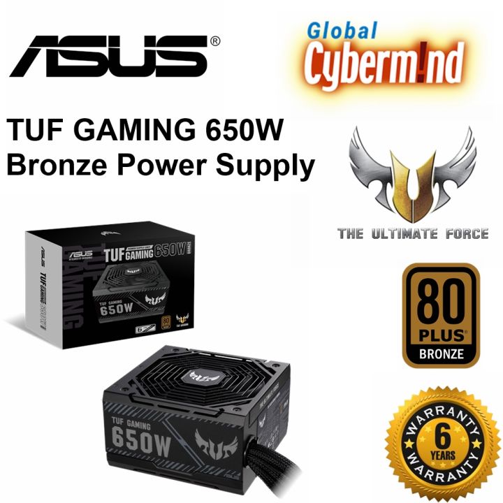 ASUS TUF Gaming 650W Bronze PSU, Power Supply - Axial-tech Fan Design ...