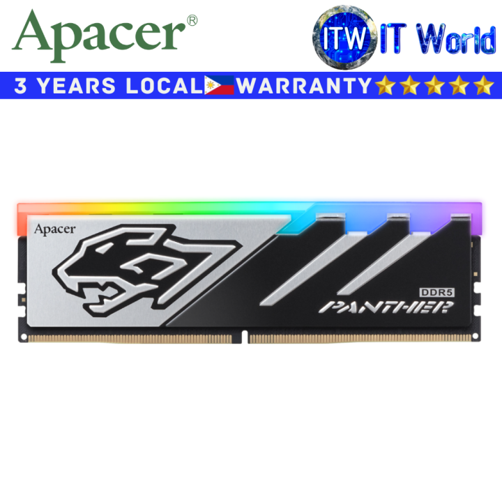 Apacer Panther DDR5 6000Mhz DIMM Gaming Memory Module 32GB RAM ...