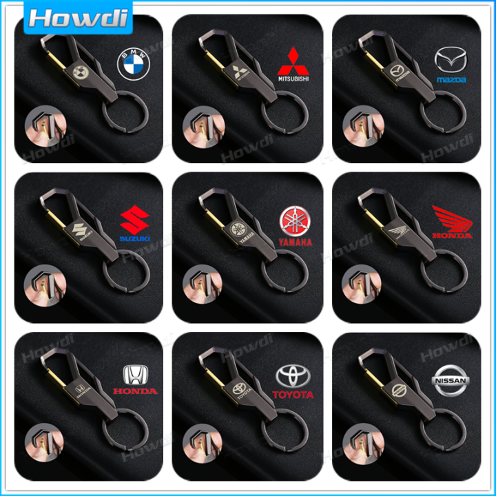 【Customized】Creative Car Logo keychain Alloy Metal Keyring for Car | Lazada