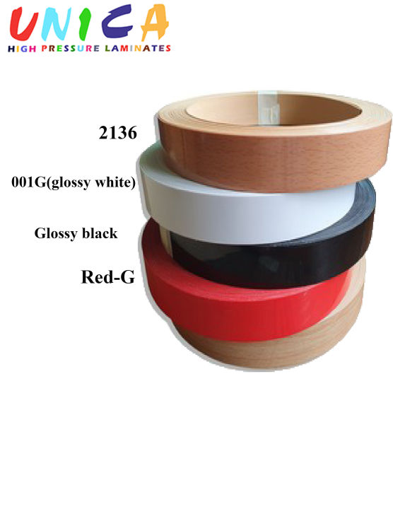 Glossy Laminated Edge Banding / Edging PVC 10meters x 21mm x 0.7mm ...