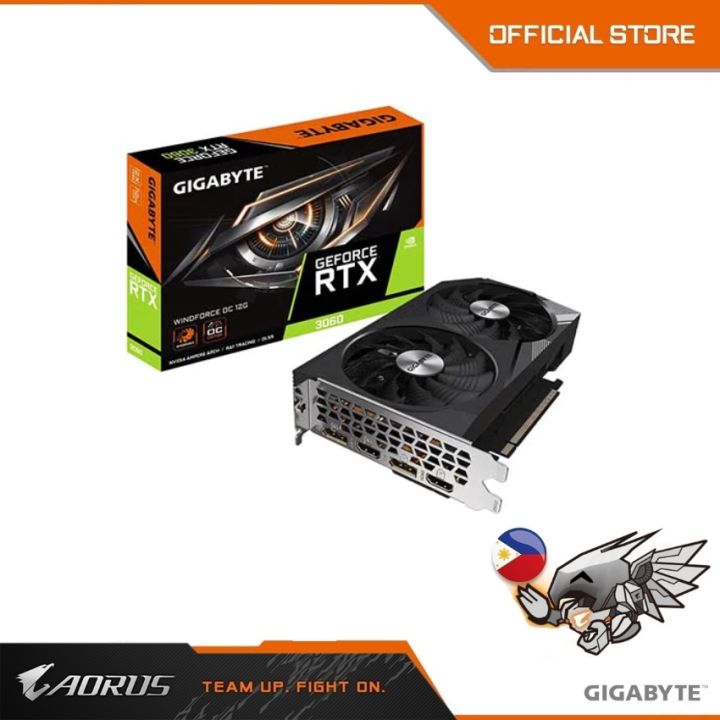 Gigabyte GV-N3060WF2OC-12GD-2.0 OC Windforce RTX3060 12GB VGA Video ...