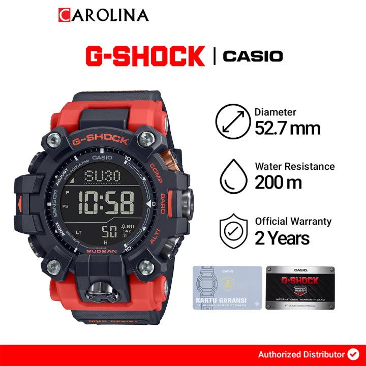 Jam Tangan Pria Casio G-Shock Mudman GW-9500-1A4 Solar Master Of G-Land Digital Dial Black Bio ...