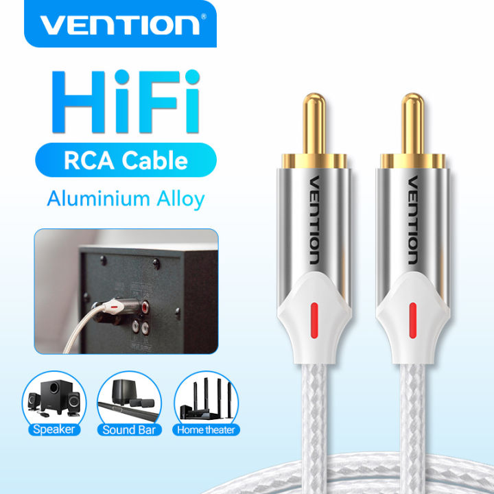 Vention Coaxial Output Audio Cable RCA to RCA Male to Male Stereo Audio ...