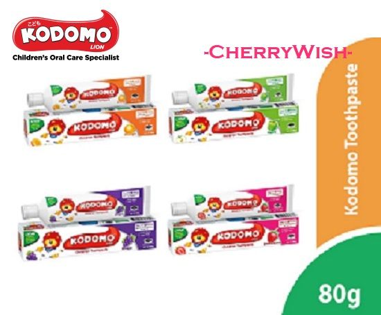 Kodomo Lion Toothpaste 80g ( Apple / Strawberry / Grape / Orange ) | Lazada
