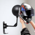 Motorcycle Helmet Rack Wall Mount 180 Degree Rotation Metal Bike Helmet ...