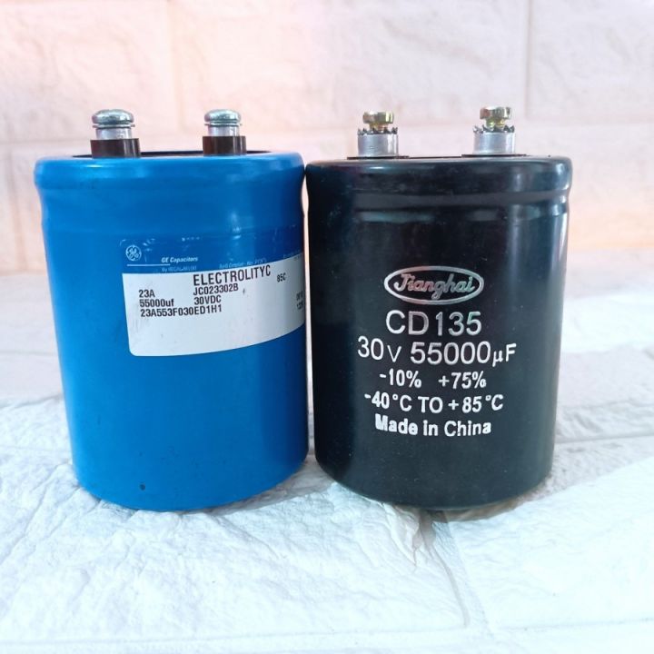 elko 30v 55000uF elco 30 V kapasitor capacitor bank motor mobil ...