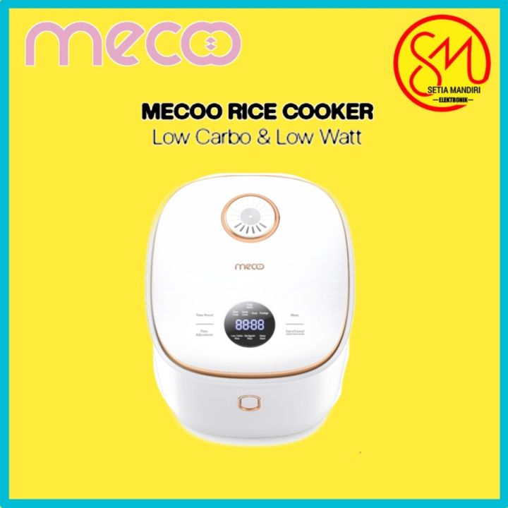 MECOO RICE COOKER LOW CARBO MOST AESTHETIC LOW SUGAR 400W LOW WATT 1.5L ...