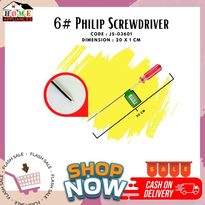 [NEW ITEM] JS-03601 6# PHILIP SCREWDRIVER/ PHILIP SCREWDRIVER ...