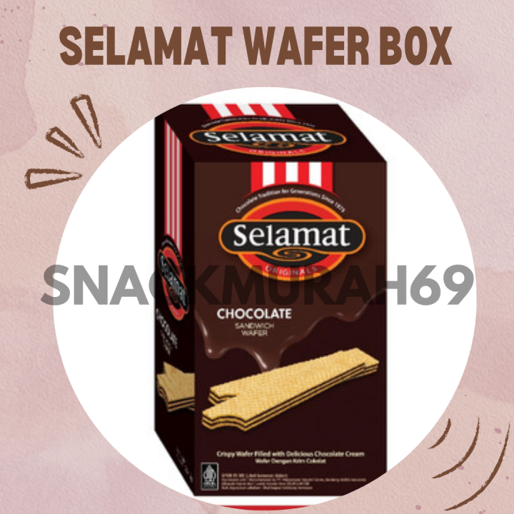 Selamat Wafer Cokelat Box 20 pcs 12 gram | Lazada Indonesia