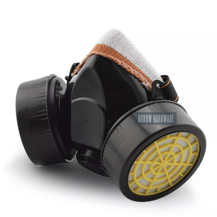 Dual Filter Gas Chemical Anti-Dust Paint Industrial Respirator Mask ...