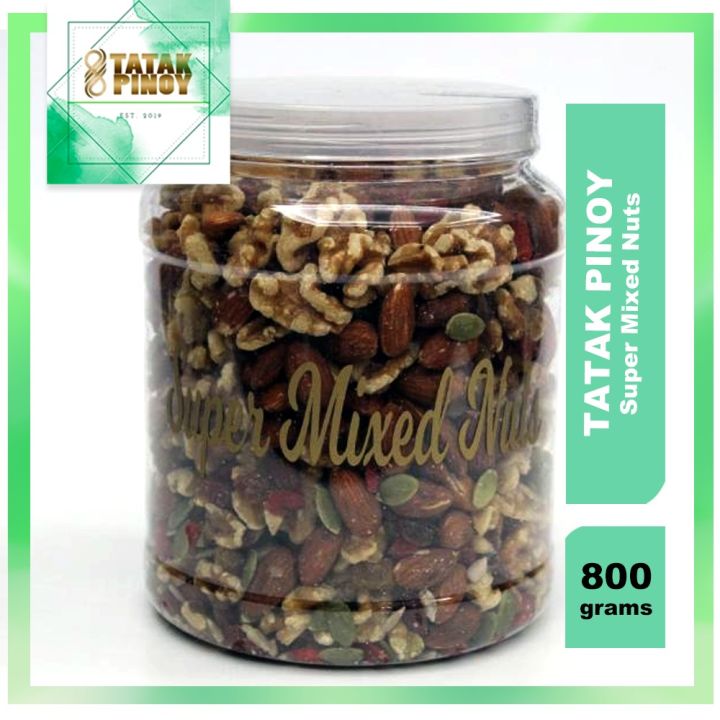 TATAK PINOY Dried Mix Nuts Super Mixed Nuts Dried Nuts in Jar 800g ...