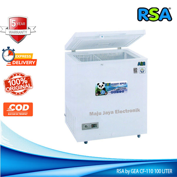 ASLI CHEST FREEZER RSA By GEA CF 110 Cooler Box 100 Liter Low Watt ...