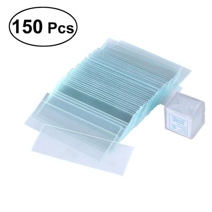 WILDP School Supplies Laboratory Sample Blank Biological Microscope Transparent Slides for ...
