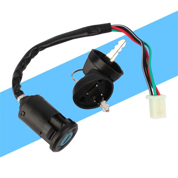 Ignition Starter Switch Electric 4 Wire Ignition Key Switch On/Off for ...
