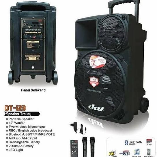 SPEAKER TROLLEY DAT 12 inch DT 123 ,SPEAKER PORTABLE DAT 12 inch DAT ...