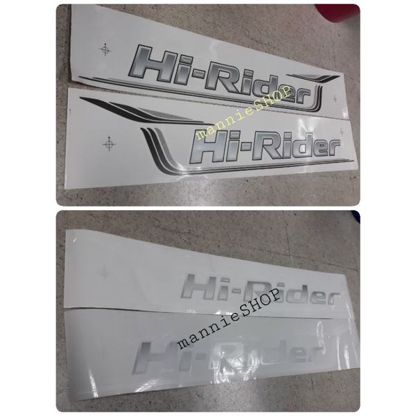 สติ๊กเกอร์ดั้งเดิมข้างกระบะ HI-RIDER หางหงษ์ FORD RANGER ปี2006-2007 1 ...