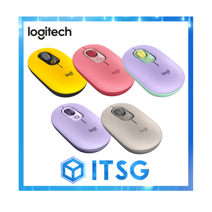 Logitech Pop Wireless Mouse With Emoji Button Function Lazada Singapore