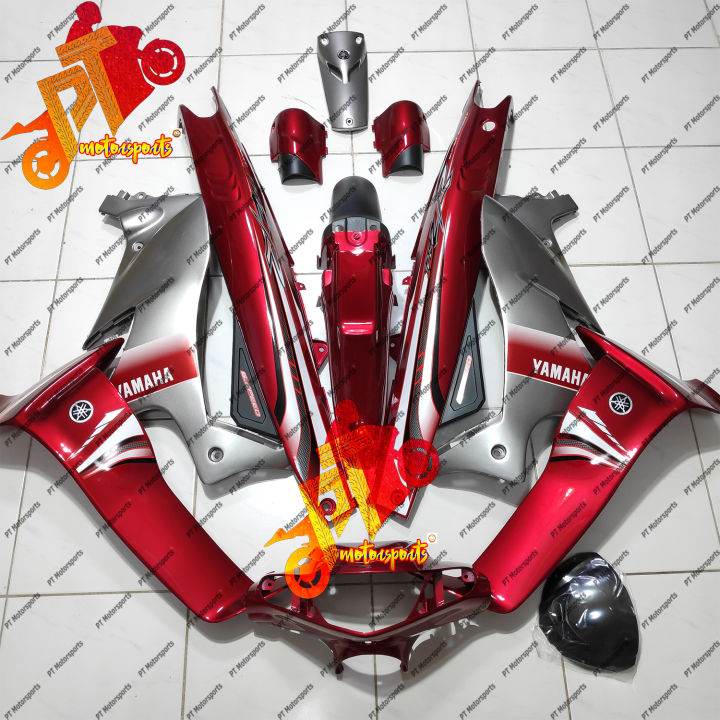 Yamaha 125ZR Skala Silver 125z Cover Set Merah Skala DRMK Red Silver ...