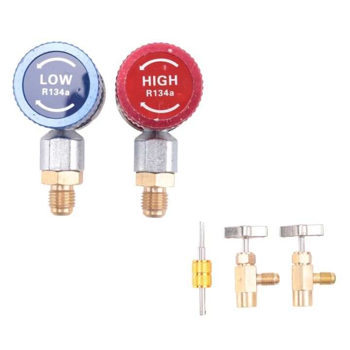 Car'S R134A Charging Kit and Self-Sealing Container Stopcock Including ...
