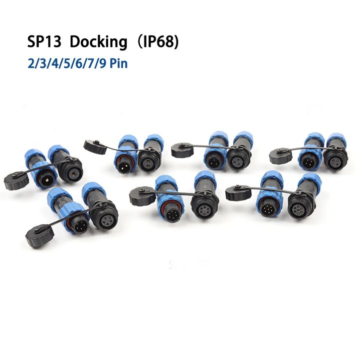 IP68 SP13 Waterproof connector 2Pin 3pin 4pin 5pin 6pin 7pin cable ...