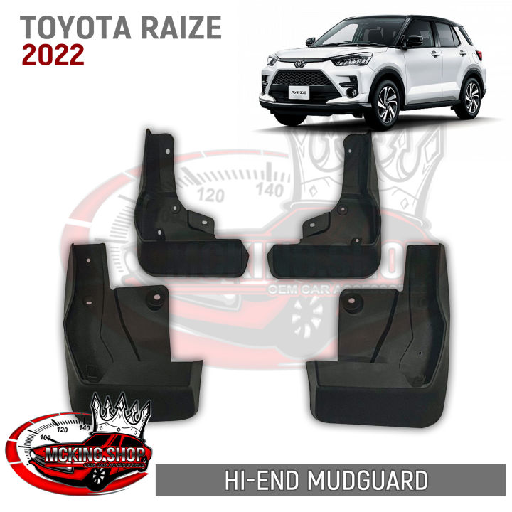 Toyota Raize 2022 Hi-End Mud Guard (Black) | Lazada PH