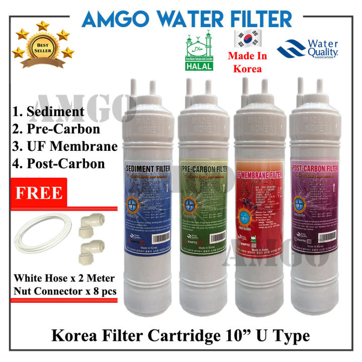 AMGO 10" Magic Korea HALAL Korea Water Filter Set (FDA Certified ...
