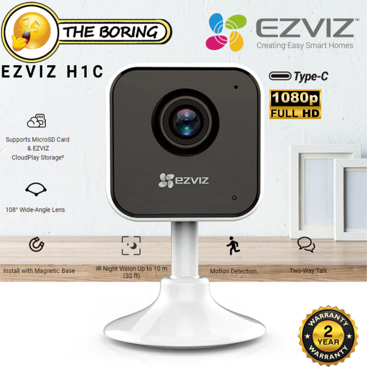 Ezviz H1c Smart Home Wi-Fi Camera 1080p FHD Motion Detection Two-Way ...