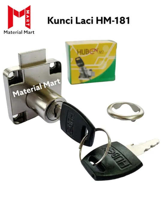 Kunci Laci Huben M2 | Kunci Lemari Huben HM 181 | Drawer Lock HM181 ...