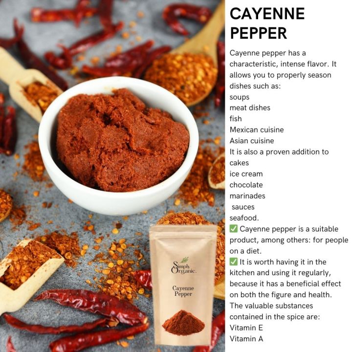 Cayenne Pepper Spices Organic the best quality from Europe 100% Natural ...
